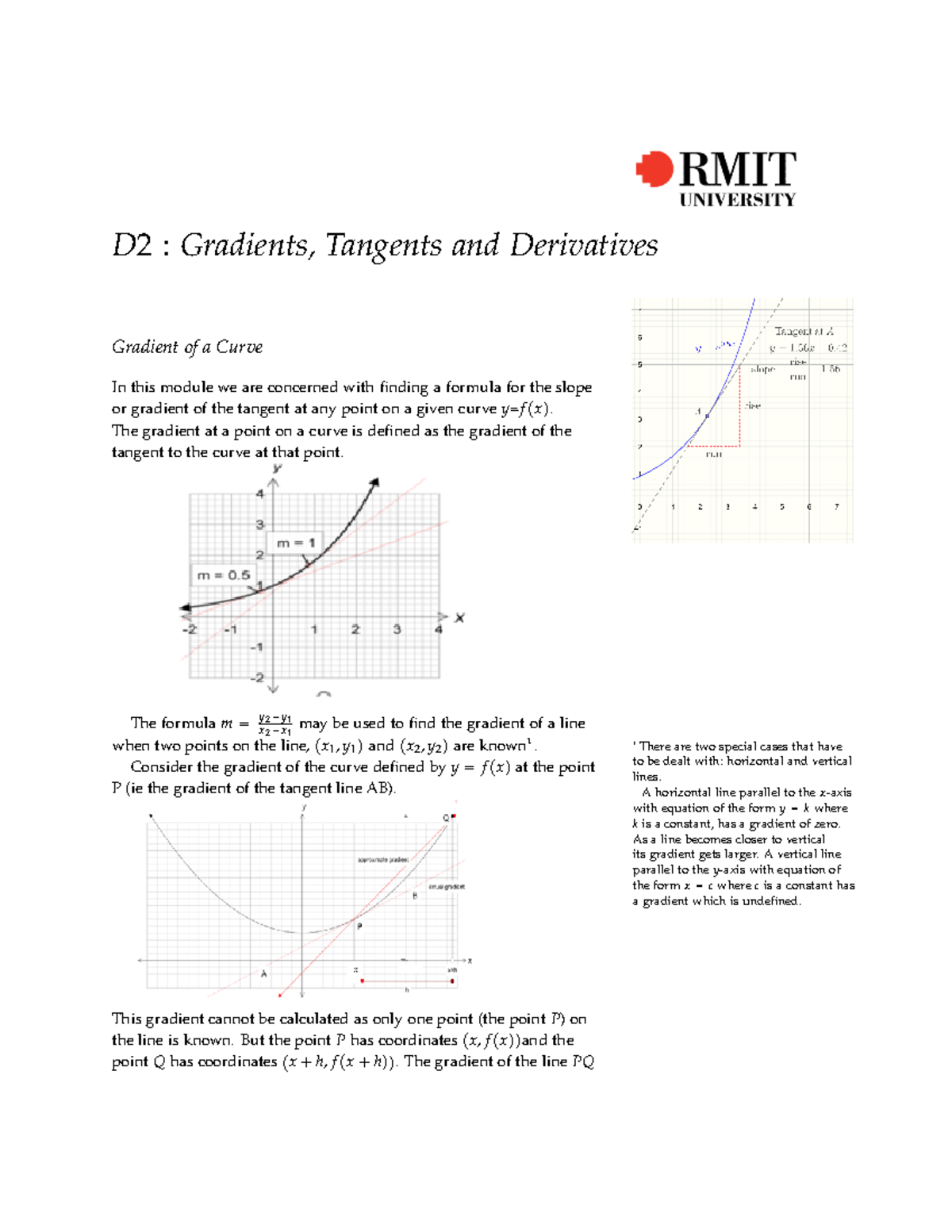 2 Gradients Tangents Derivatives - D2 : Gradients, Tangents and ...