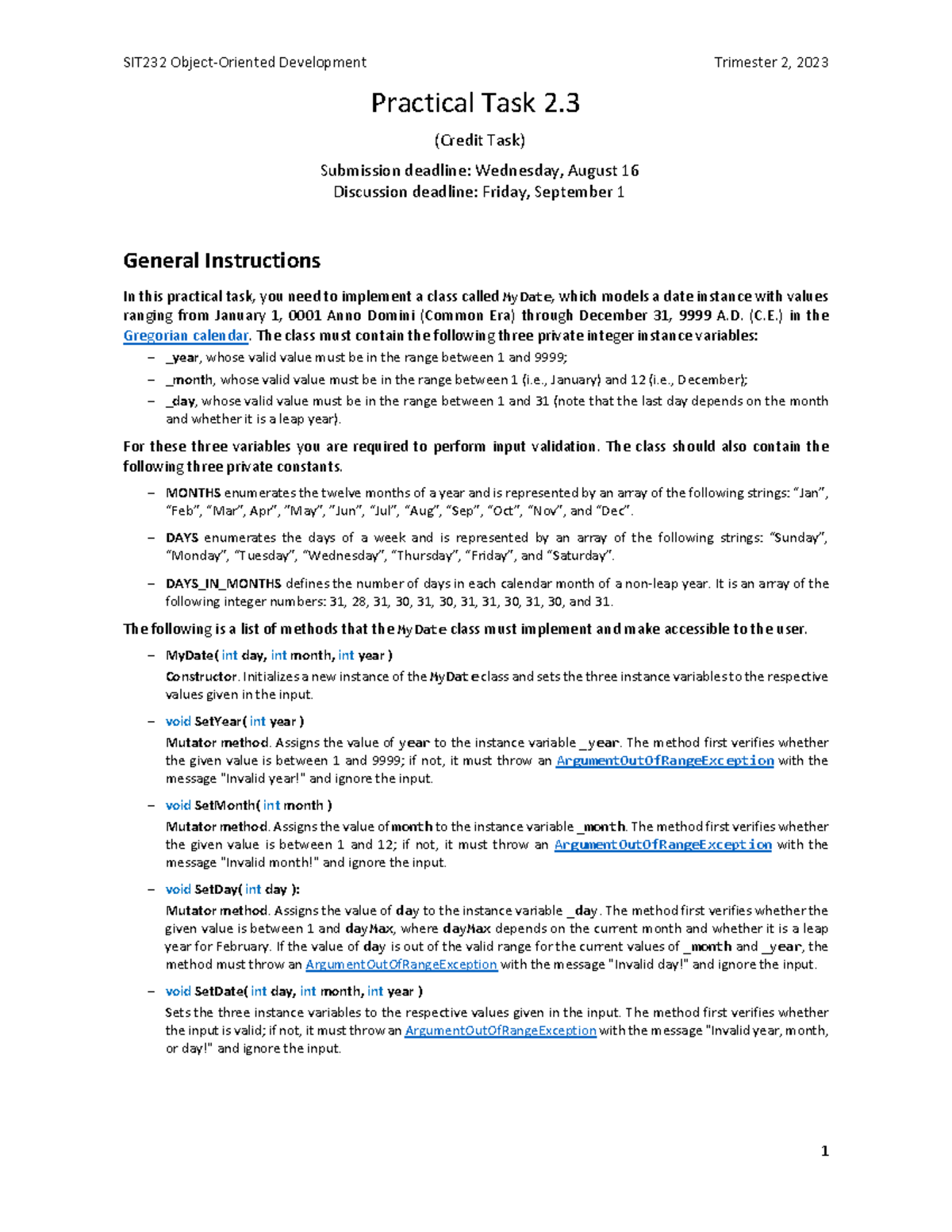 2.3C tasksheet - abc - Practical Task 2. (Credit Task) Submission ...