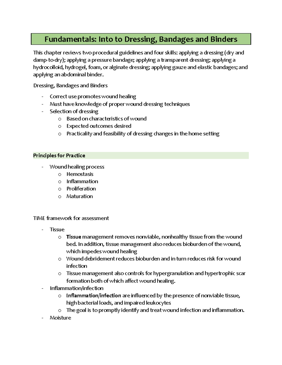 Fundamentals- Intro to wraps - Fundamentals: Into to Dressing, Bandages ...