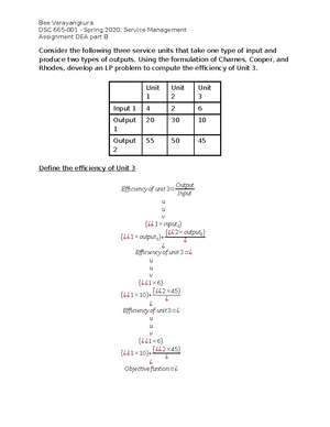 Linear Programming Exercise - Linear Programming While being enrolled ...