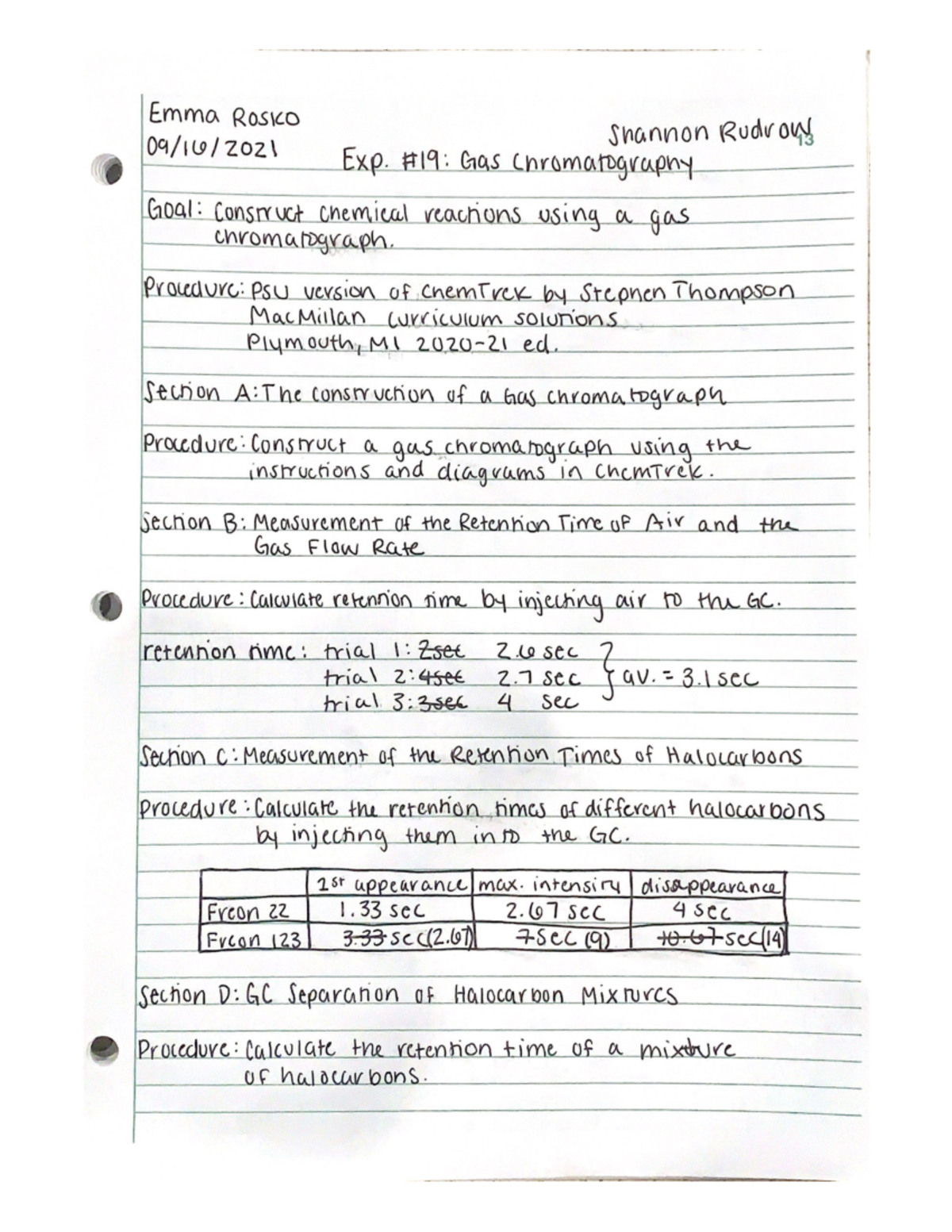 Experiment 19 CHEM 113 - CHEM 113 - Studocu