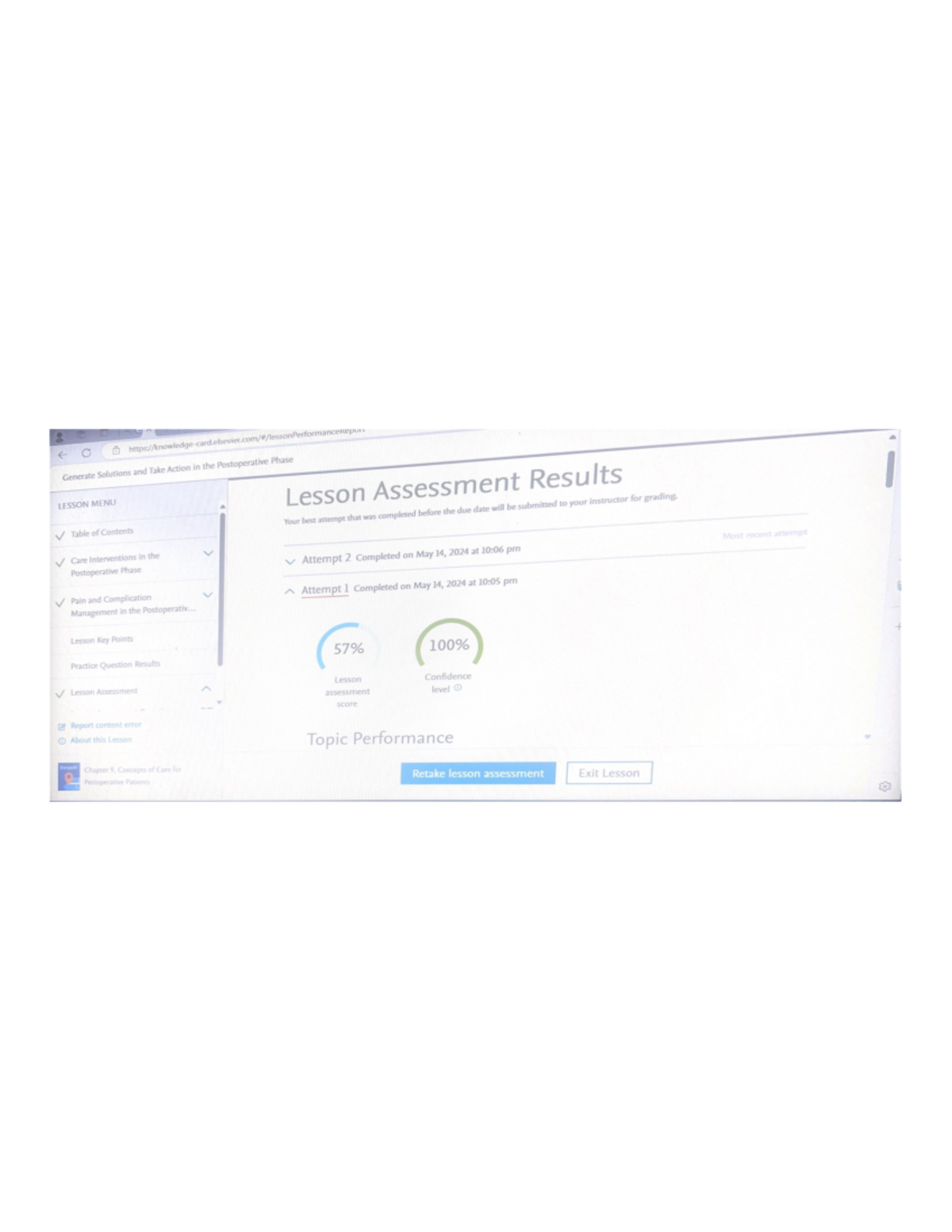 Lesson Assessment Results 3 - Lesson Key Points Practice Question ...