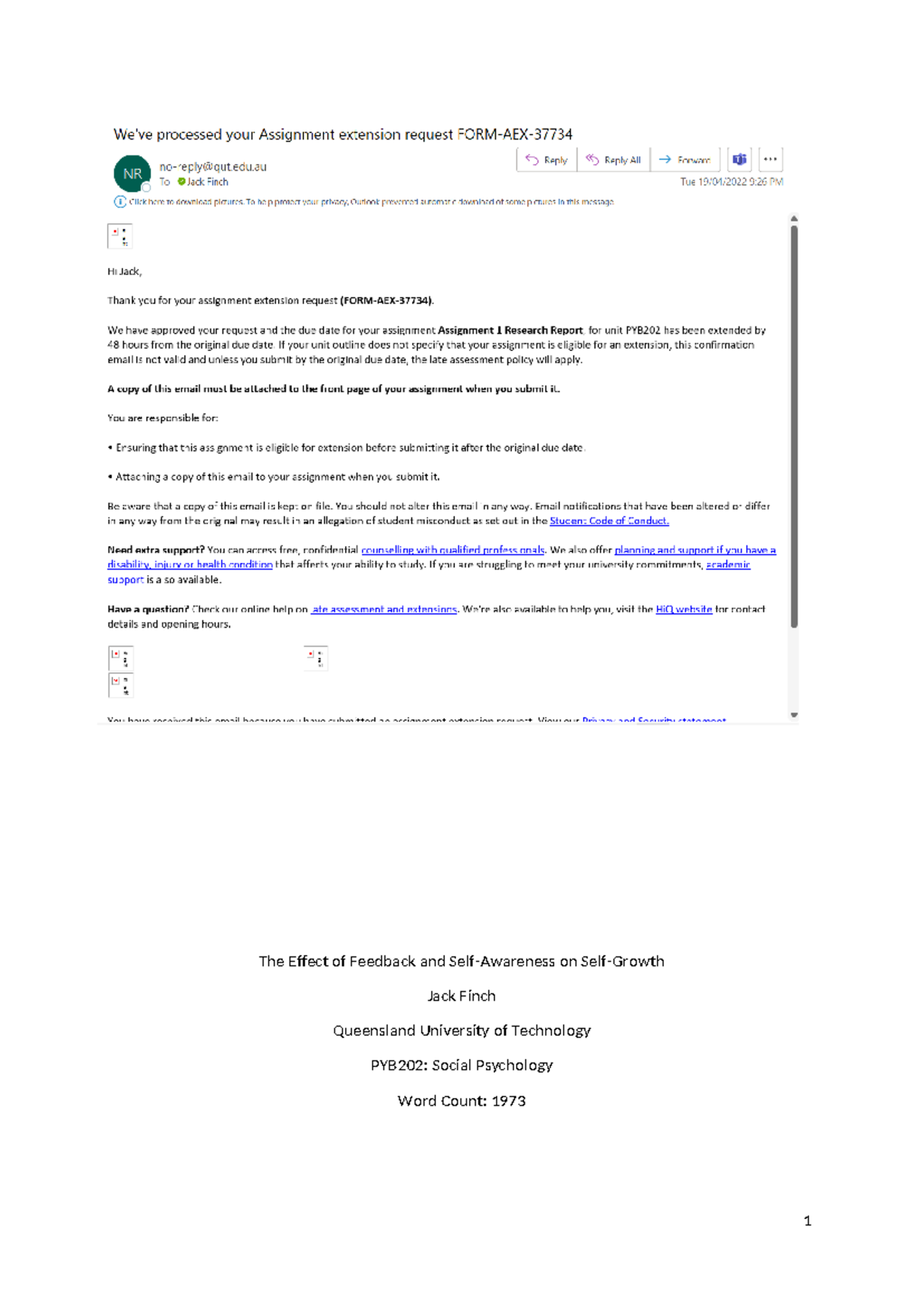 A1 Research Paper - The Effect of Feedback and Self-Awareness on Self ...