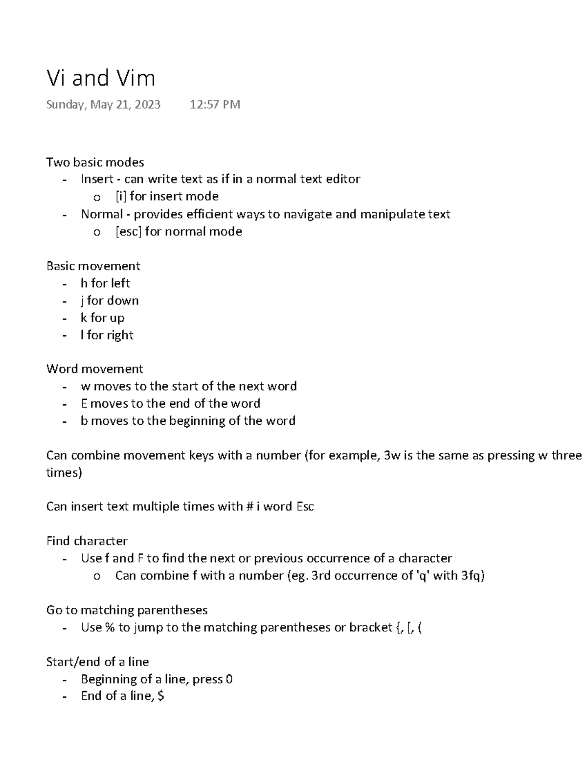 Vi and Vim - Mops, Scott Johnson - Two basic modes Insert - can write ...