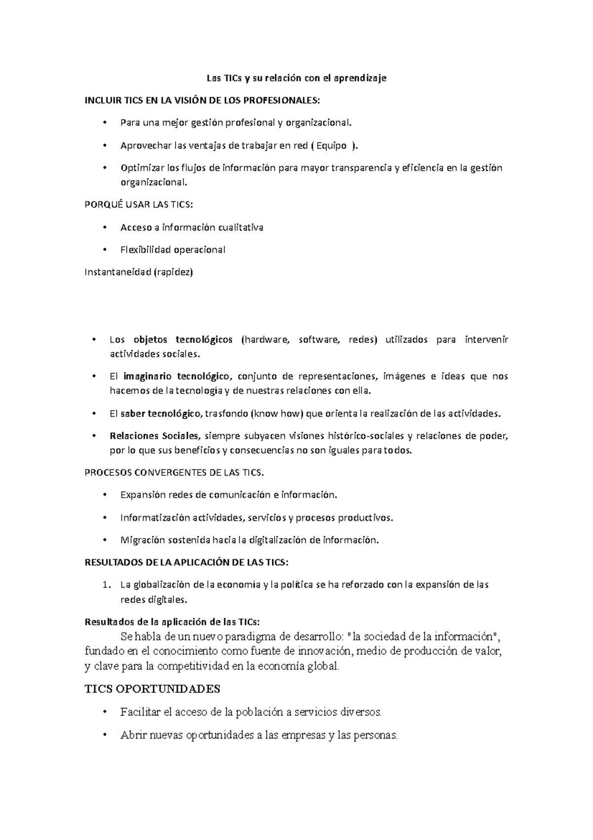 Las TICs y su relación con el aprendizaje - Las TICs y su relación con el aprendizaje INCLUIR ...