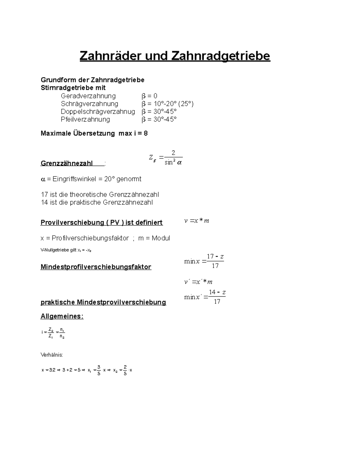 Maschinenelemente mit CAD - Formelsammlung - Zahnräder und ...