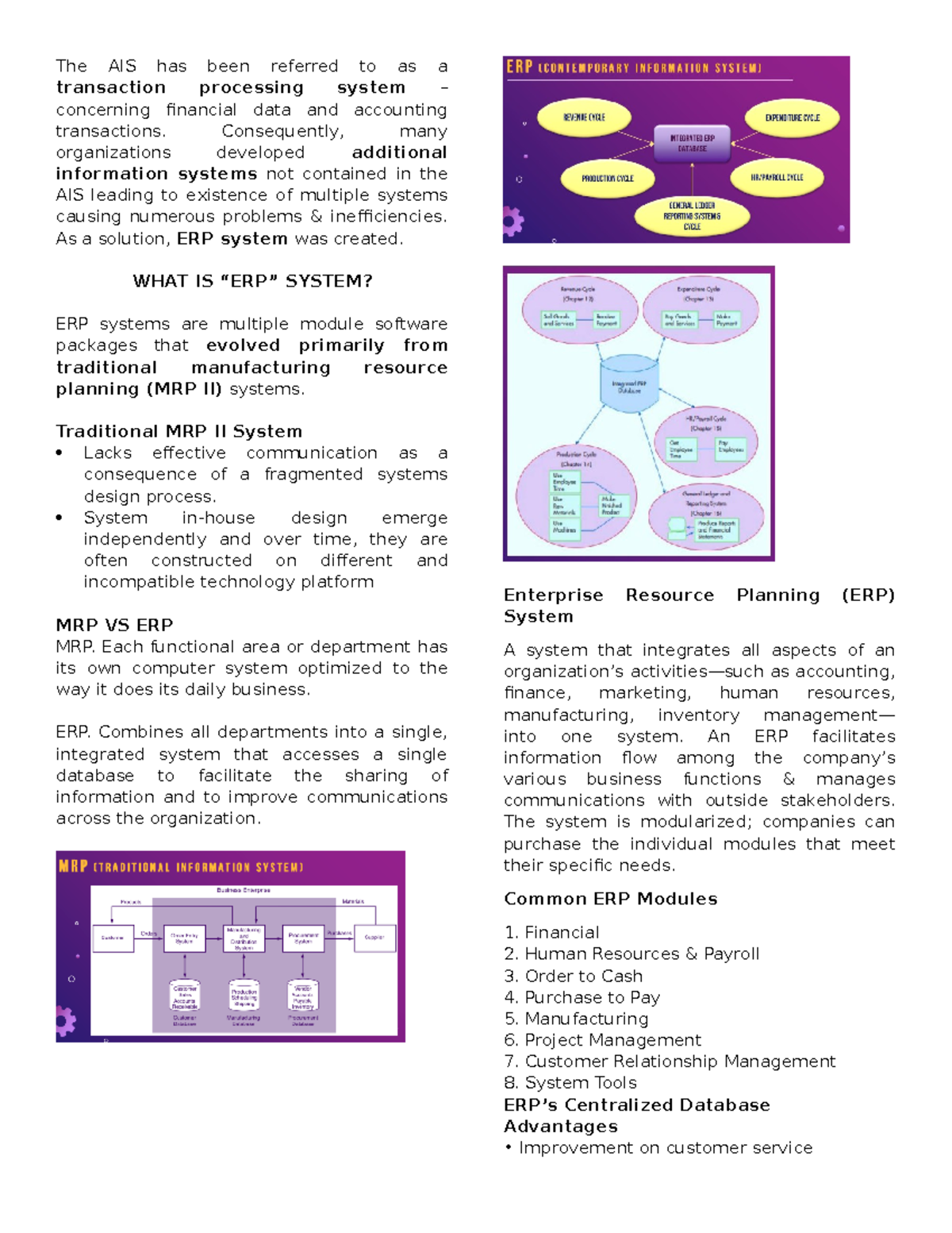 AIS Reviewer - AIS - The AIS has been referred to as a transaction ...