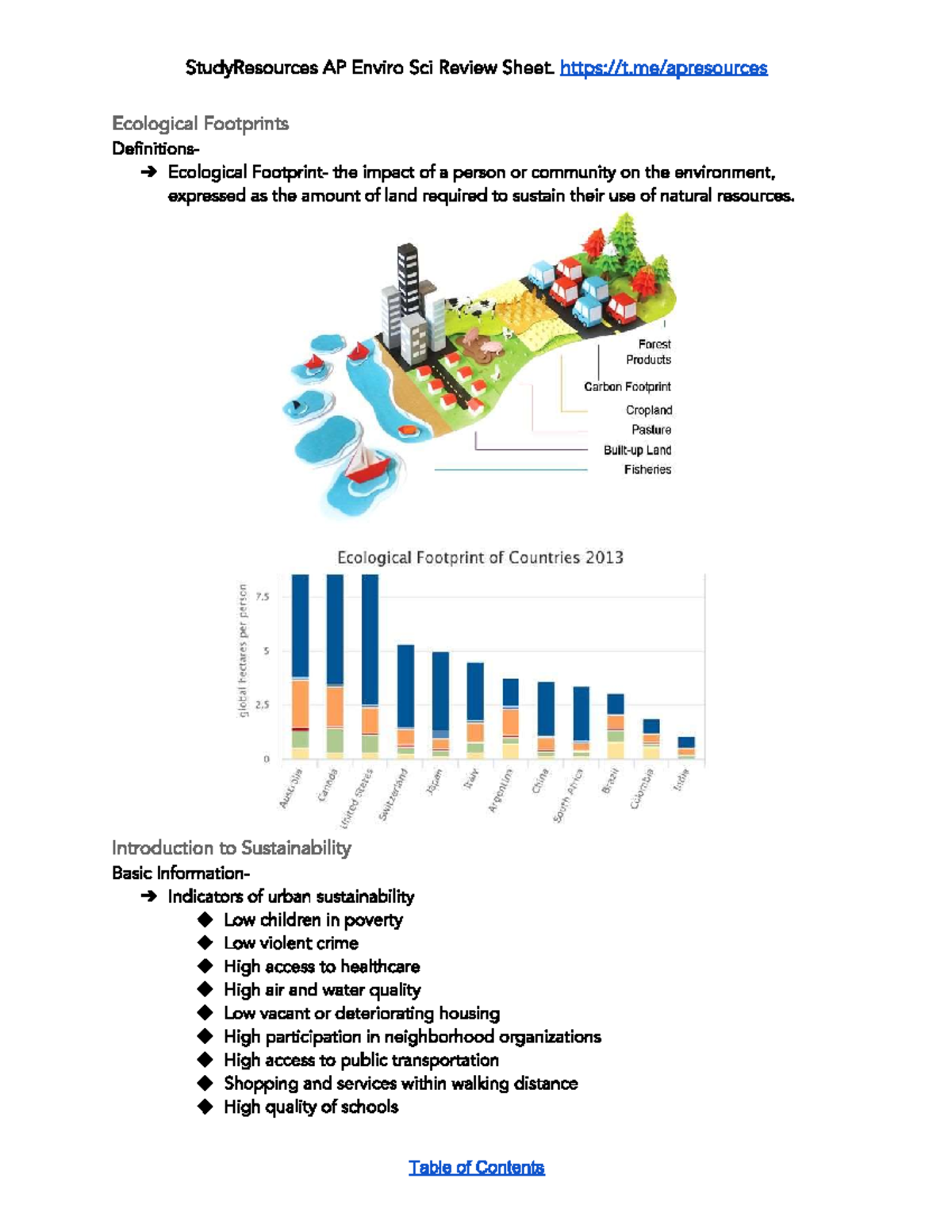 Environmental Science Notes 16 - Study Resources AP Enviro Sci Review ...