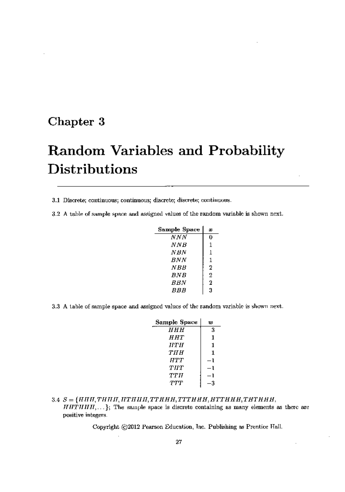 Chapter 3 and 4 solution - Probability and Statistics - Studocu