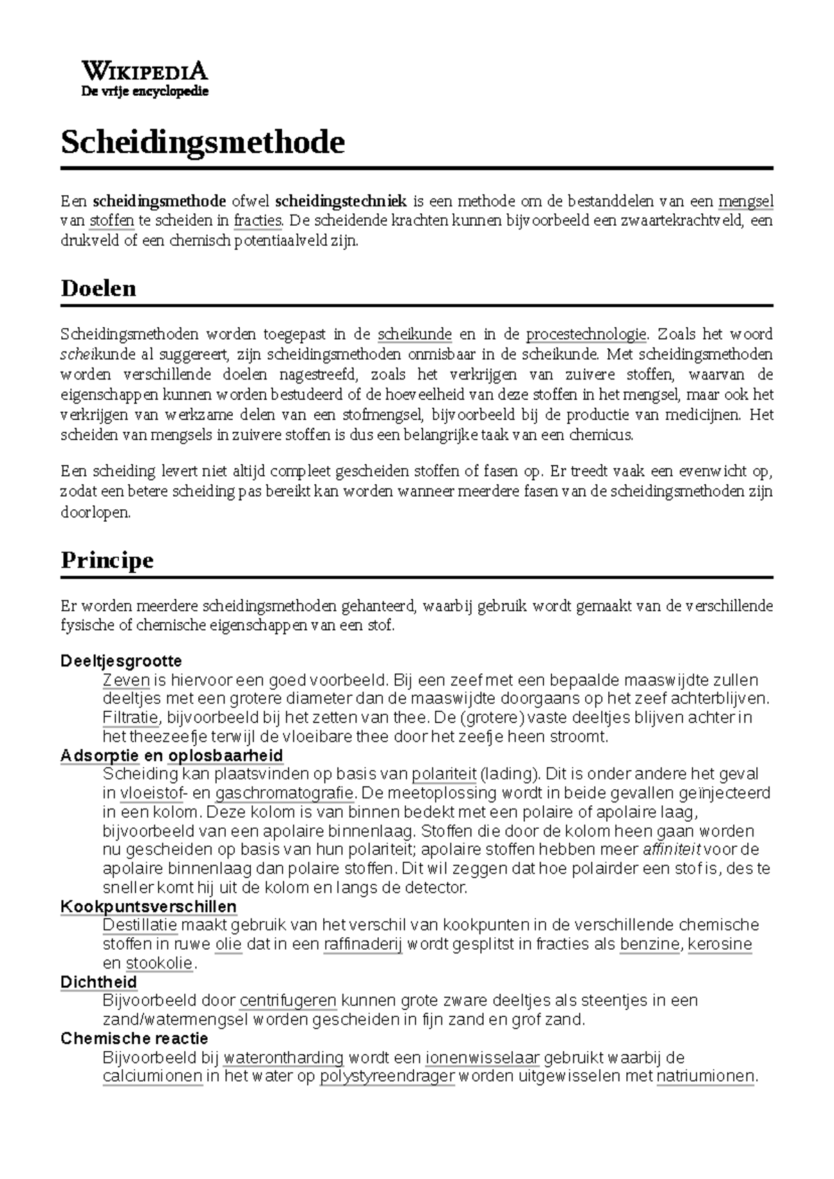 Samenvatting: Scheidingsmethode - Scheidingsmethode Een ...