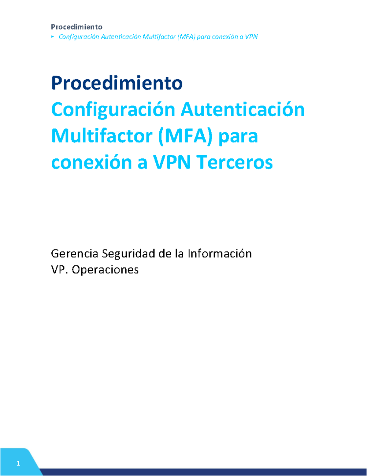 Procedimiento Multifactor de Autenticación MFA VPN terceros V4 ...