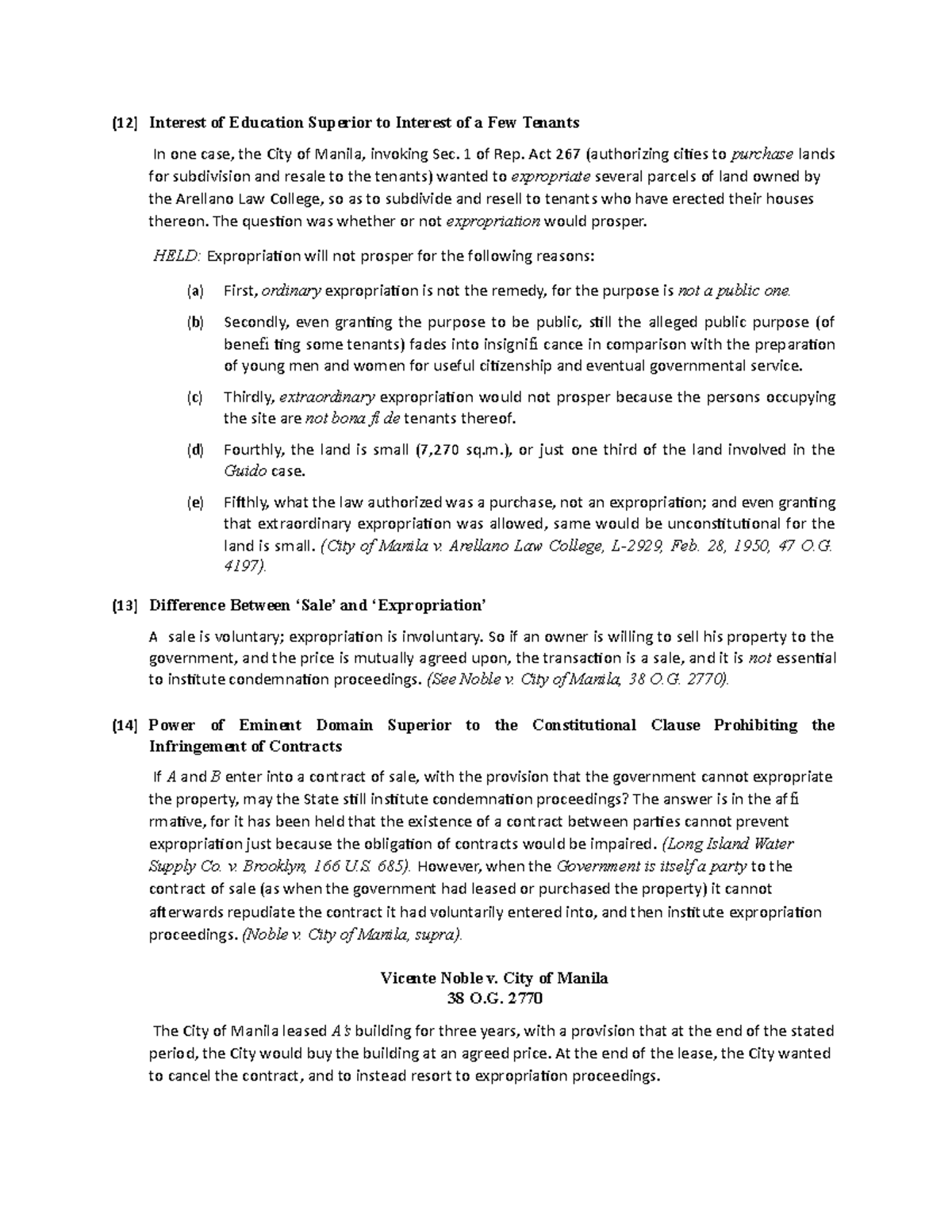 Property law m44 - (12) Interest of Education Superior to Interest of a ...