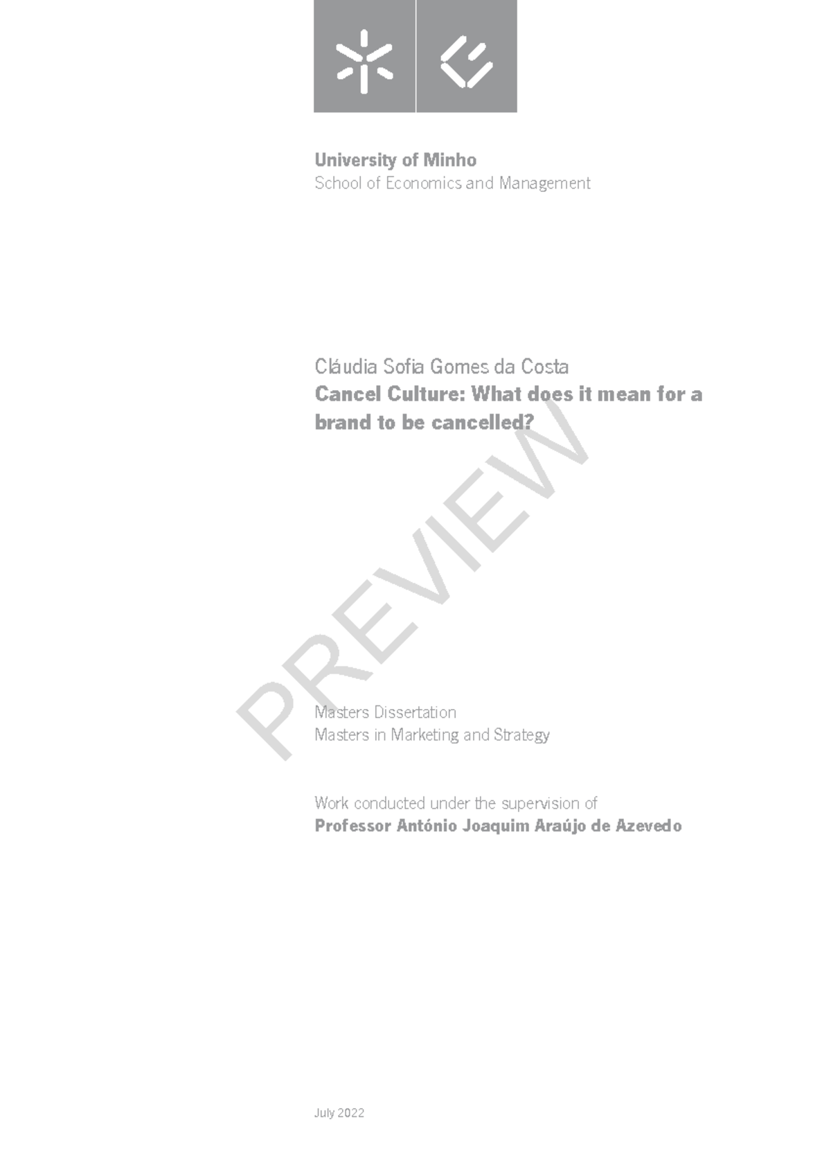 Supplimentary Article 1 - Cláudia Sofia Gomes da Costa Cancel Culture ...