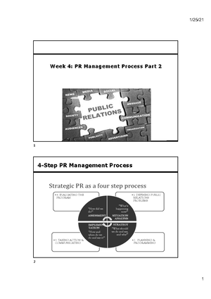 Lecture 3 PR Management Process II - Ma Week 4: PR Management Process ...