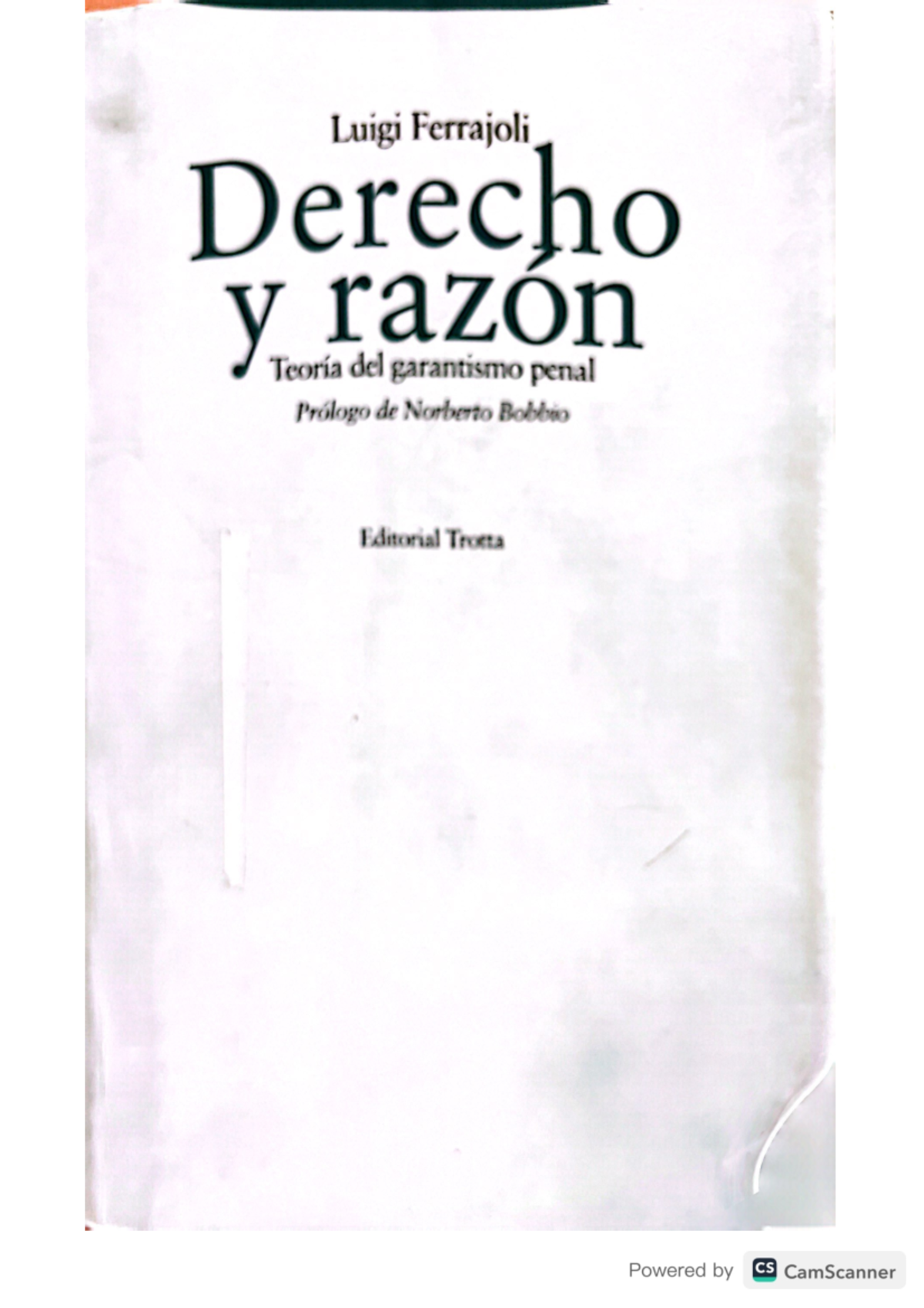 Derecho y razón - Lectura obligatoria. - Derecho Procesal Penal - Studocu