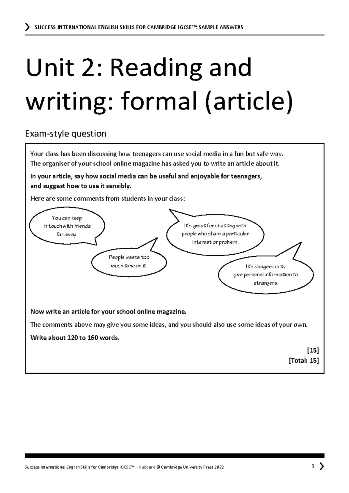 Article one and two (+samples) - ####### SUCCESS INTERNATIONAL ENGLISH ...
