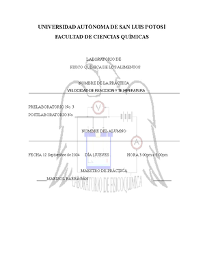 Definiciones de físicoquimica - Taller 2: Fisicoquimica 11 Explique la ...