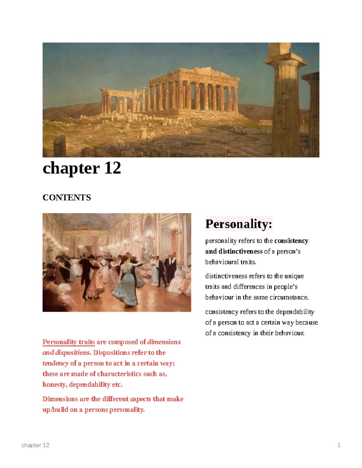 Chapter 12 - short summaries I used to assist me to study and prep ...