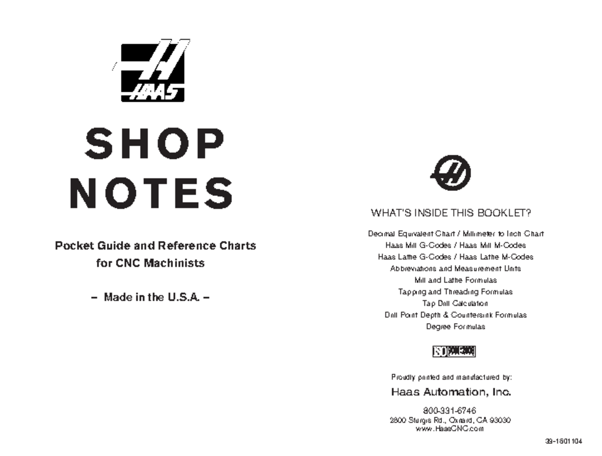 Cnc machinist reference guide-39-1501104 - SHOP NOTES GPocket Guide and ...