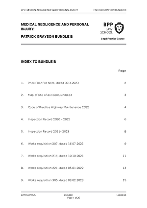 MNPI Consolidation and Revision - LPC: MNPI CONSOLIDATION AND REVISION ...