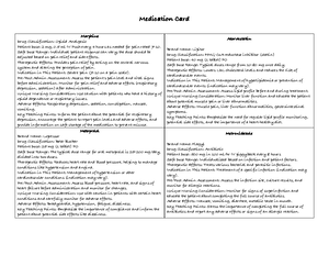 Medication Card (Week 8) - Medication Card Ferrous Sulfate Drug ...