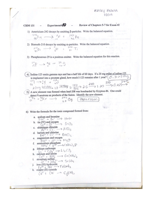 Reaction Rates and Equilibrium - CHM131 - Studocu