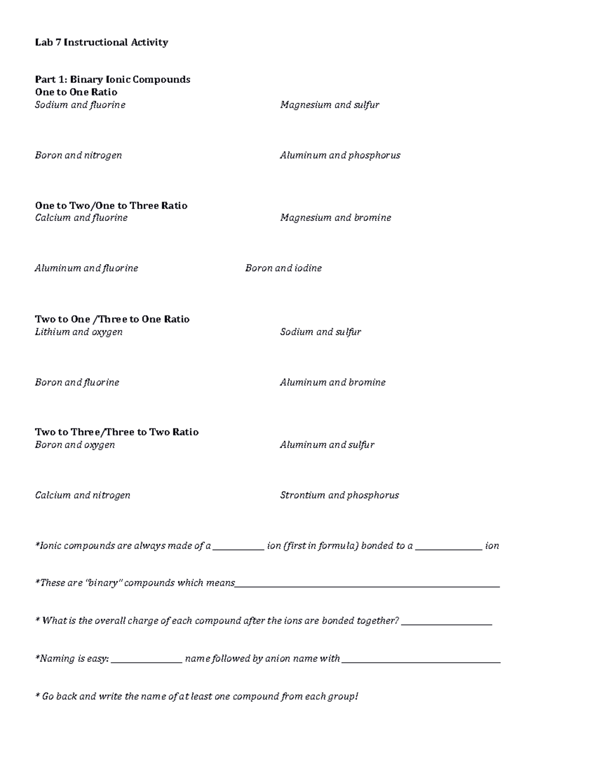 Lab 7 Instructional Activity - Lab 7 Instructional Activity Part 1 ...