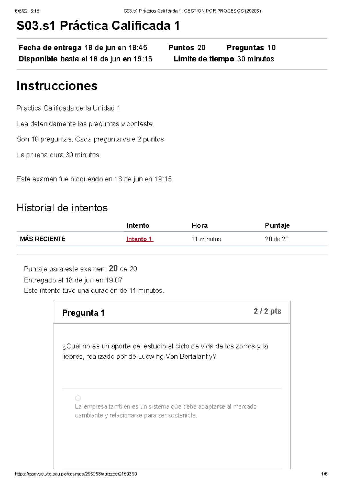 S03.s1 Práctica Calificada 1 Gestion POR Procesos (29206) - S03 Práctica Calificada 1 Fecha de ...