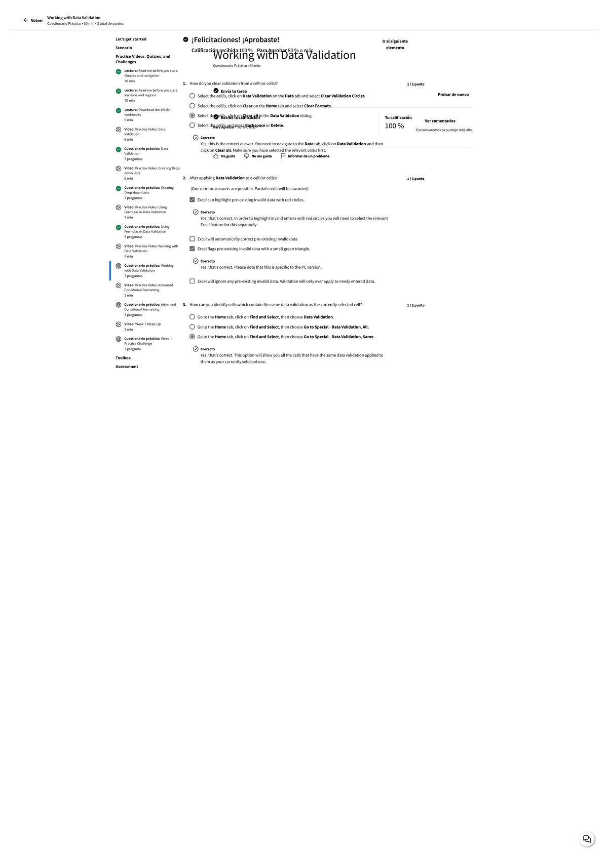 Working with Data Validation Coursera - Let's get started Scenario ...