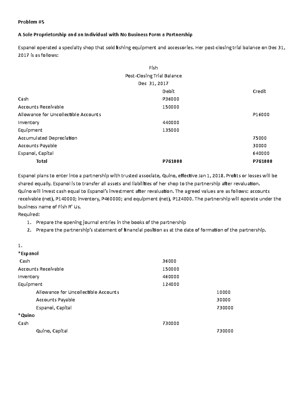 #5 Partnership And Corporation Accounting by Win Ballada 2019 Chapter 1 ...