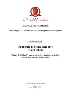 Saggio Finale - CLIL nell’ottica del Life-Long Learning Saggio Finale Metodologia CLIL nella ...
