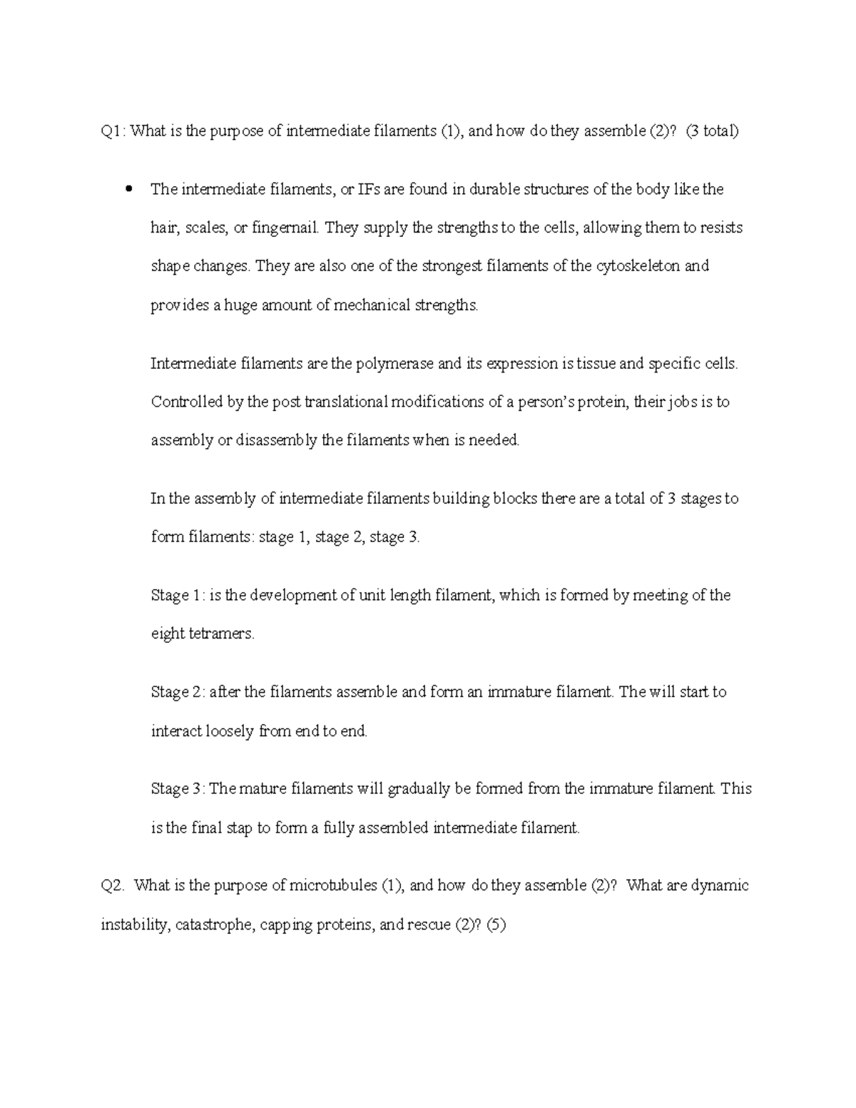 PHGY 170- LO Assignment Unit 5 - Q1: What is the purpose of ...