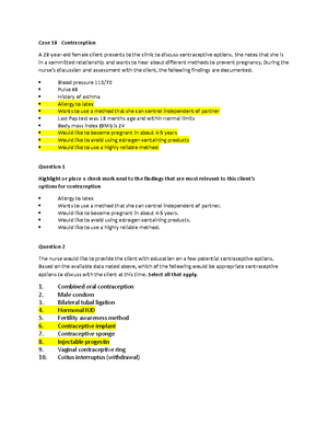 exam 4 review maternal newborn - Review of knowledge Lowdermilk Ch. 26-29, 32- ATI Ch. 3, 5, 6 ...
