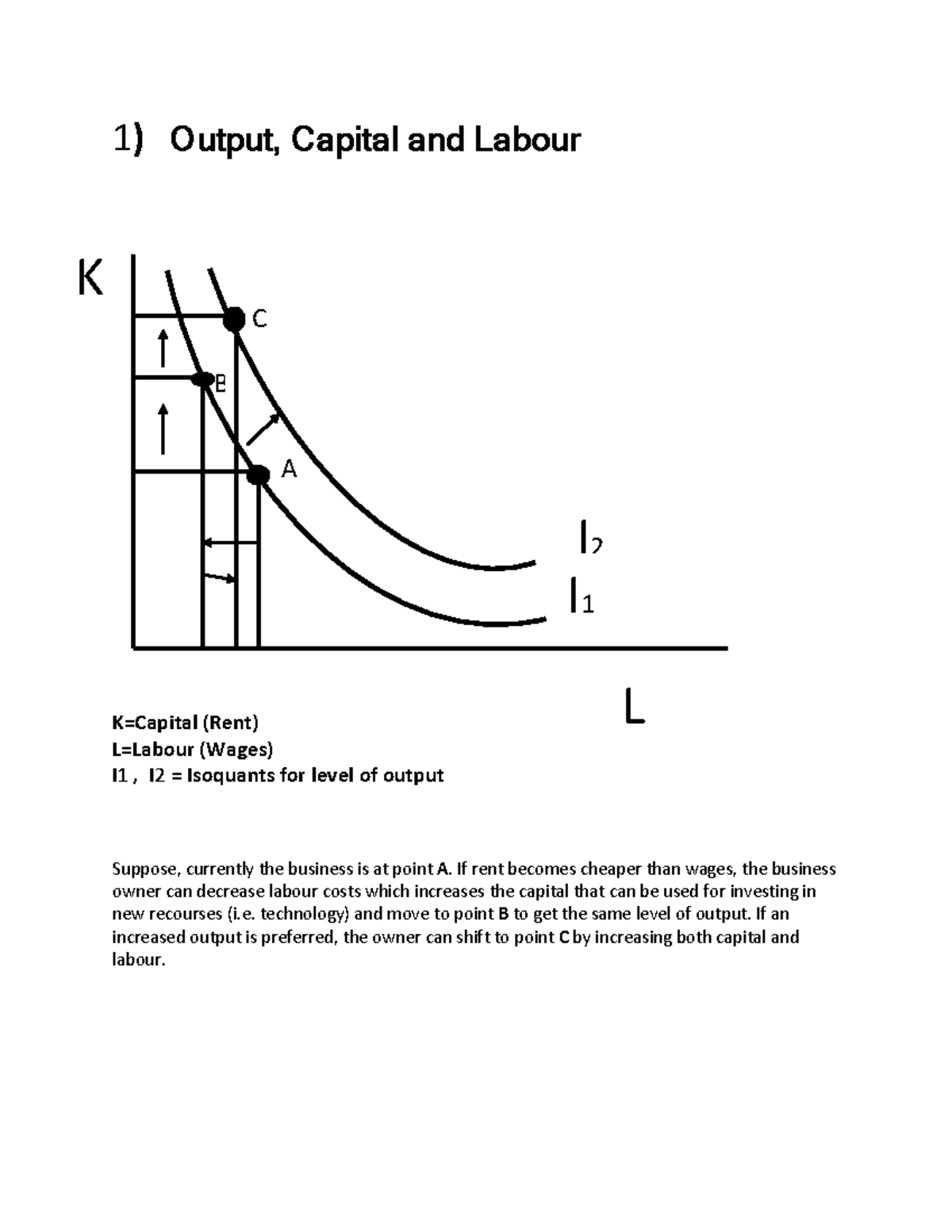 Asignment 1 - Letter Grade A+ - 1 ) Output, Capital and Labour K ...