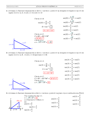 Trigonometría 1 - Trigonométricas - TRIGONOMETRÍA RAZONES Y FUNCIONES ...