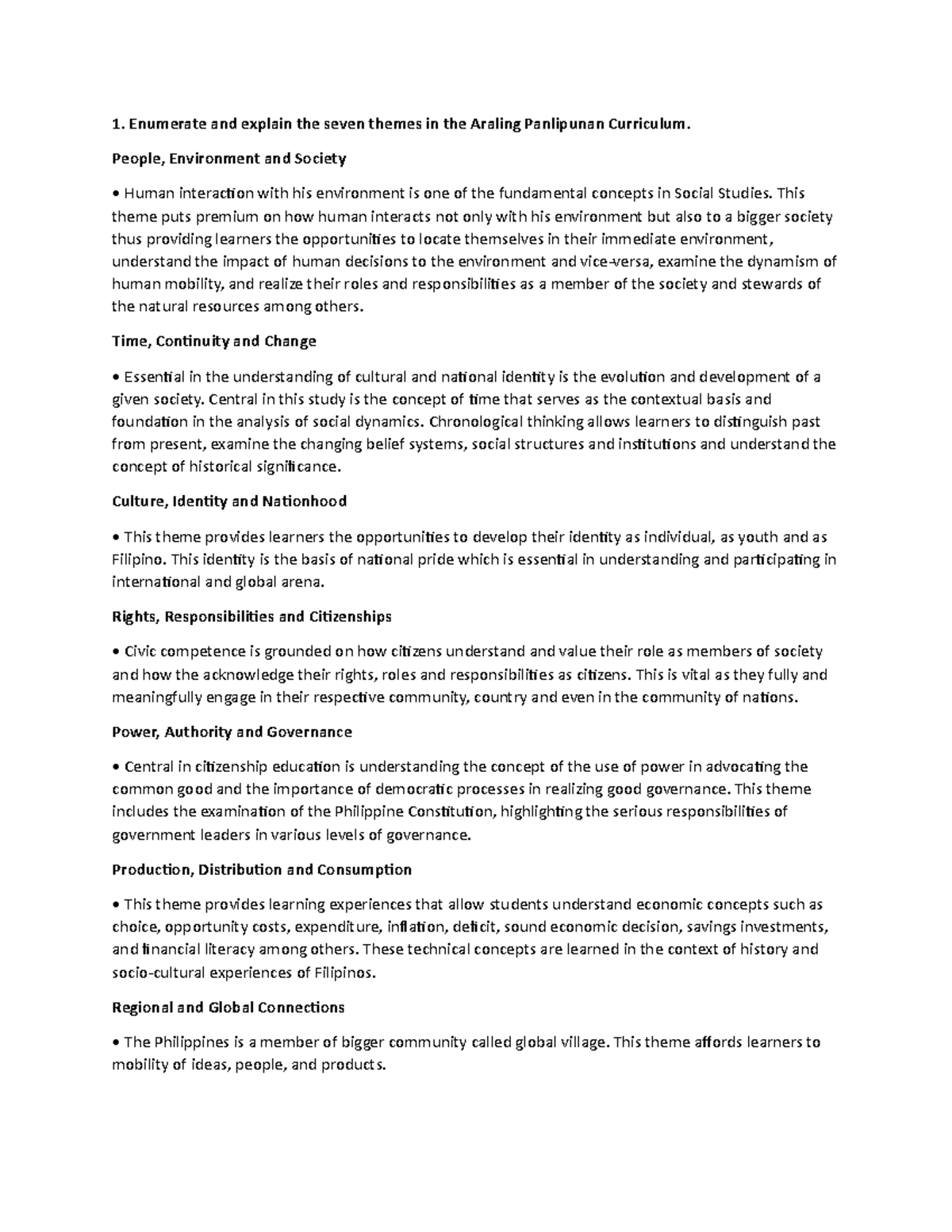 Teaching in Social Studies - Assignment - Enumerate and explain the ...