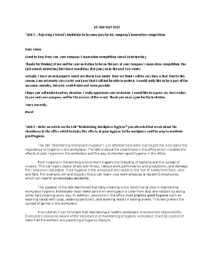 Sample Set - English Exit Test - UiTM - Studocu