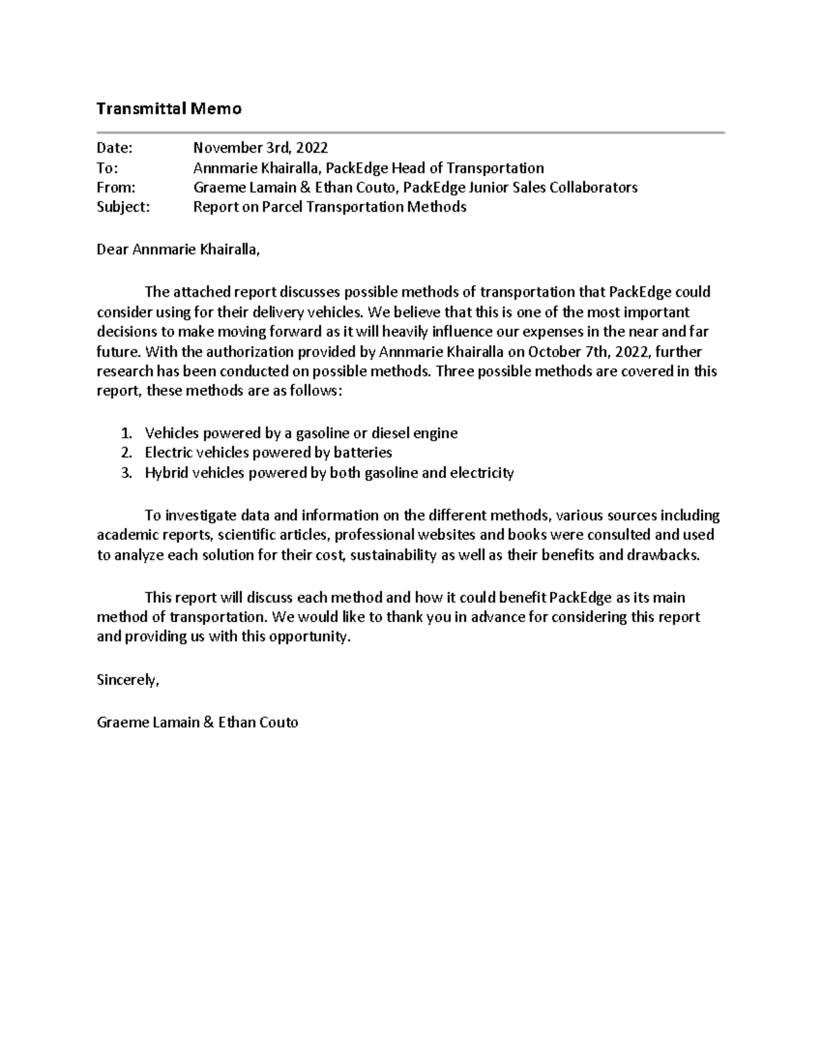 Analytical Report Draft - Graeme Lamain Ethan Couto-2 - Transmittal ...