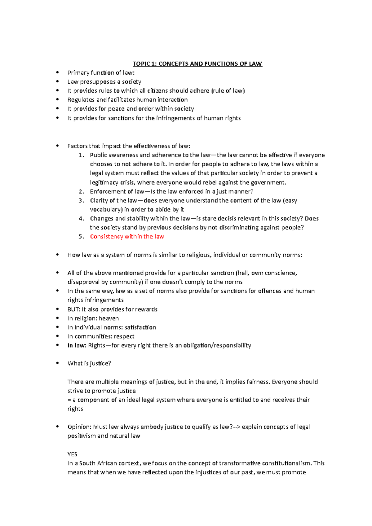 Found OF LAW Scope Notes A1 - TOPIC 1: CONCEPTS AND FUNCTIONS OF LAW ...