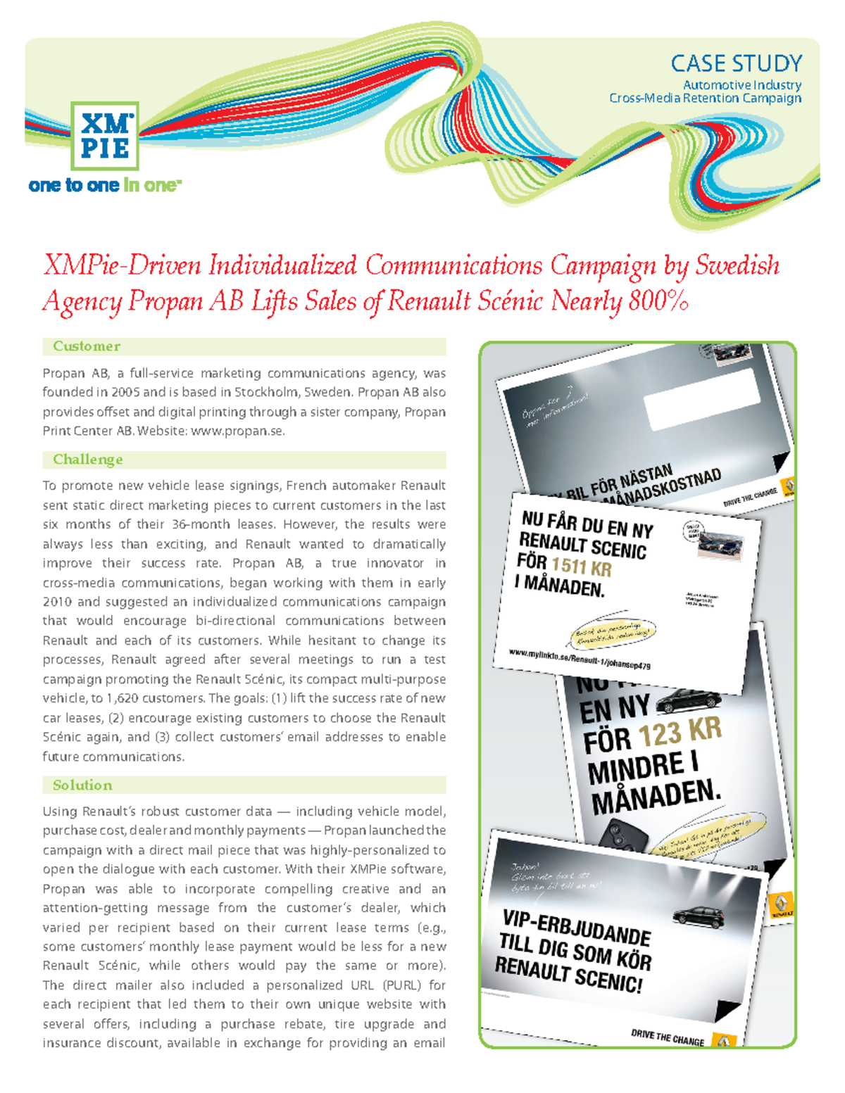 Case Study Propan XMPie - CASE STUDY XMPie-Driven Individualized ...