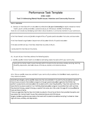 The school as a community of care task 1 - The school as a community of ...