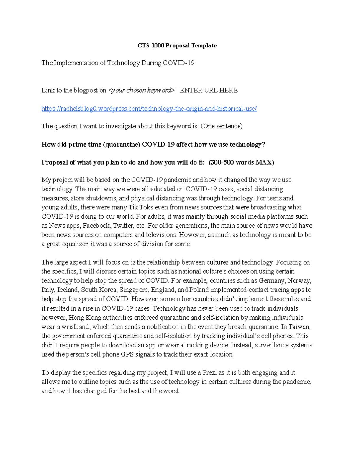 CTS 1000 Proposal Template - CTS 1000 Proposal Template The ...