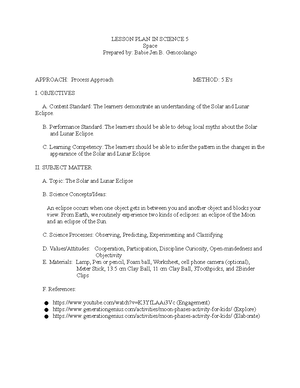 Lesson Plan - Force, Motion, and Position - Semi-Detailed Lesson Plan ...