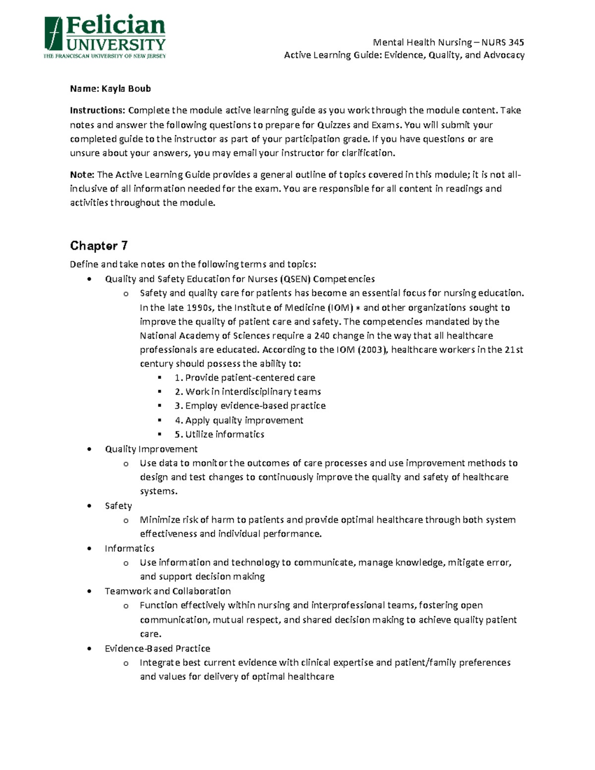 ALG 4 - Active learning guide 4 assignment - Active Learning Guide ...