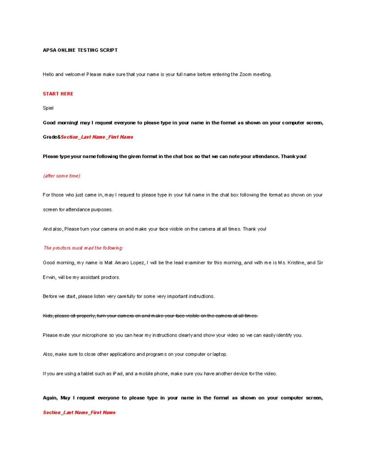 Apsa Testing Script Crt Rev2 Apsa Online Testing Script Hello And Welcome Please Make Sure