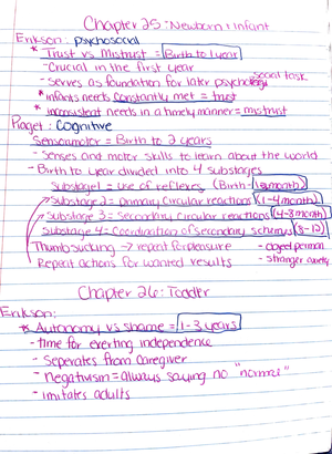 Peds Ch 42 - lecture notes - GI constantly putting things in mouth ...
