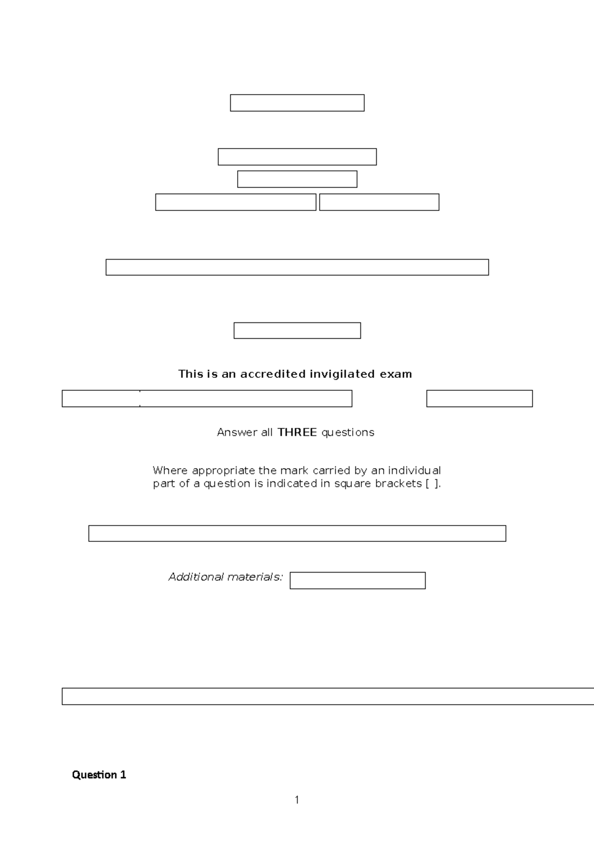 MAN3086 Resit Exam Summer 2022 - This is an accredited invigilated exam ...