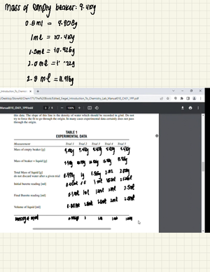 Lab 2 Pre Lab Density Questions - Lab 2: Density of Matter Pre-Lab ...
