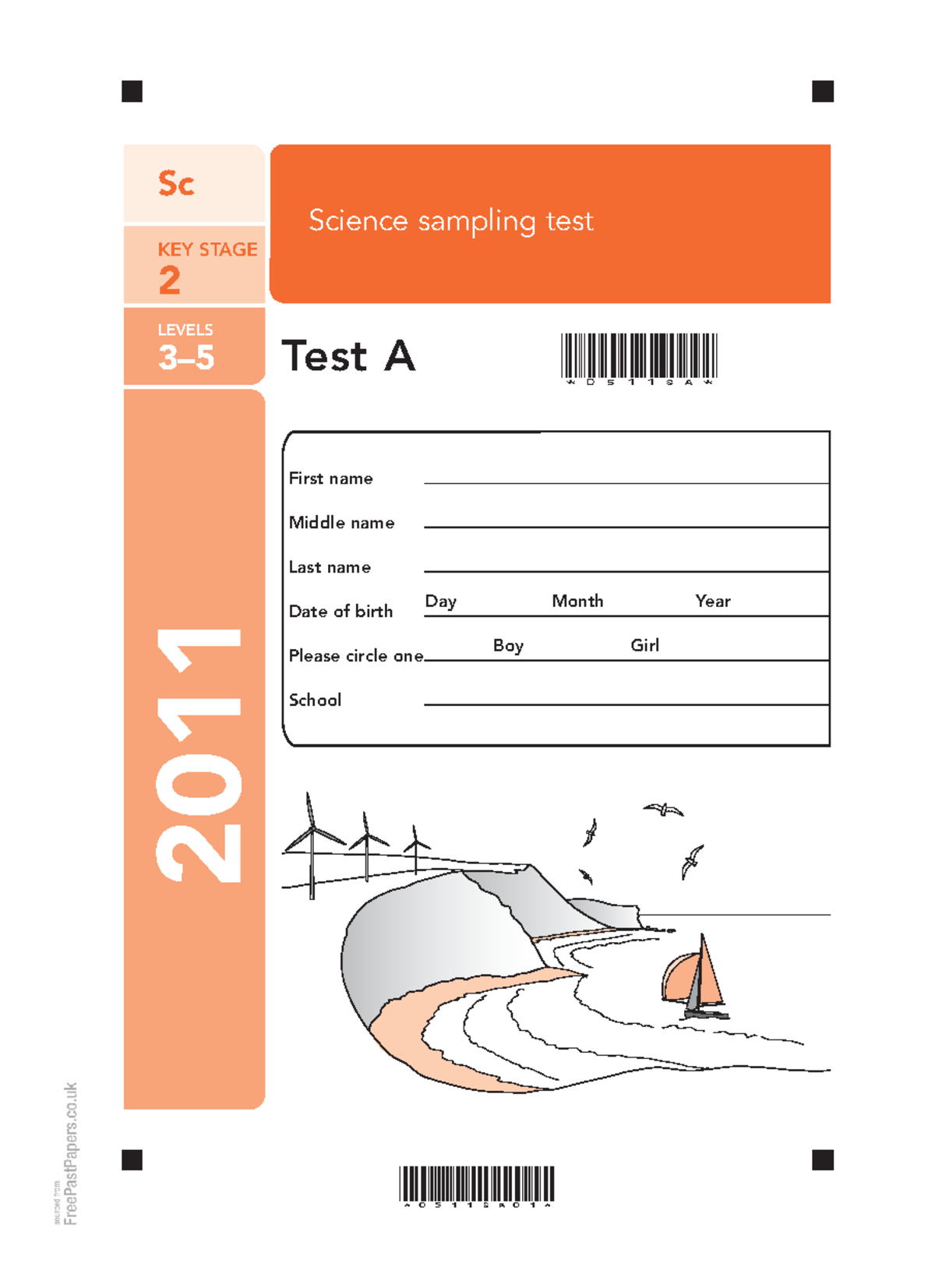 Ks2 science 2011 test a - practice questions - (1 mark) (1 mark) 2011 ...