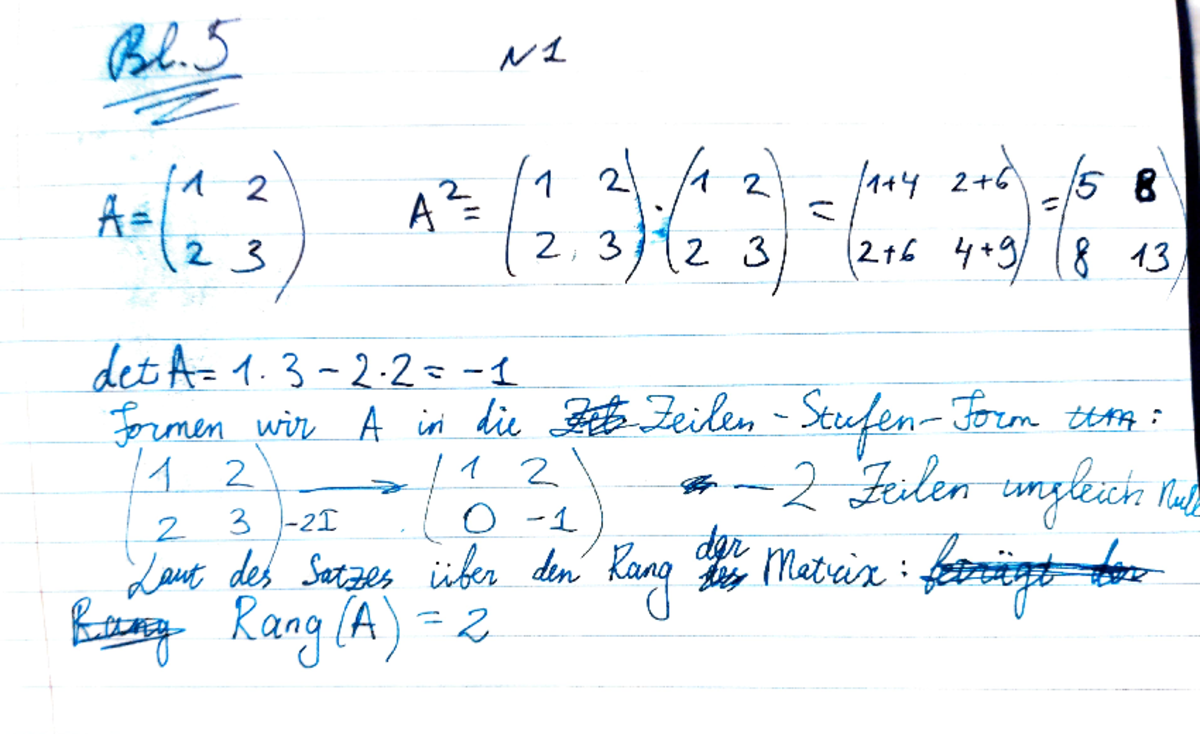 Mathematische Grundlagen der Informatik - Übungsblatt 5 (gelöst) - (A 2 ...